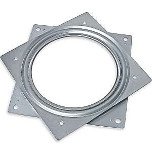 1 Pcs of 6" Inch Lazy Susan Turntable Bearings Hardware Square Rotating Bearing Plate for Serving Trays, Swivel Plate, Kitchen Storage Racks, Craft Table