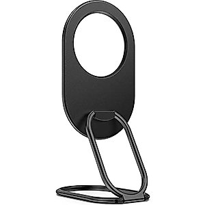 metisinno Magnetic Phone Stand for MagSafe Kickstand with Phone Ring Holder, M-Black