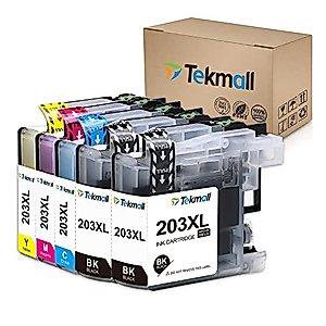 Tekmall Compatible Ink Cartridges for LC203XL LC 203 LC203 LC201 LC205 for MFC-J485DW MFC-J480DW MFC-J885DW mfc-j4620dw MFC-J460DW MFC-J880DW MFC-J680DW MFC-J4420DW Printers