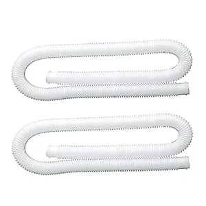 Intex 1.25" Diameter Easy to Install Accessory Pool Pump Replacement Hose - 59" Long for Intex Models 607 and 637, (2 Pack)