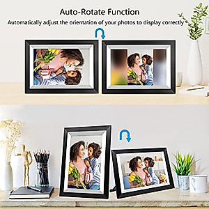 FRAMEO 10.1 Inch Smart WiFi Digital Photo Frame 1280x800 IPS LCD Touch Screen, Auto-Rotate Portrait and Landscape, Built in 16GB Memory, Share Moments Instantly via Frameo App from Anywhere