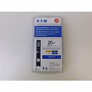 Eaton CH 20 Amp 1-Pole Dual Function (Arc Fault/Ground Fault) Plug-On Neutral Circuit Breaker