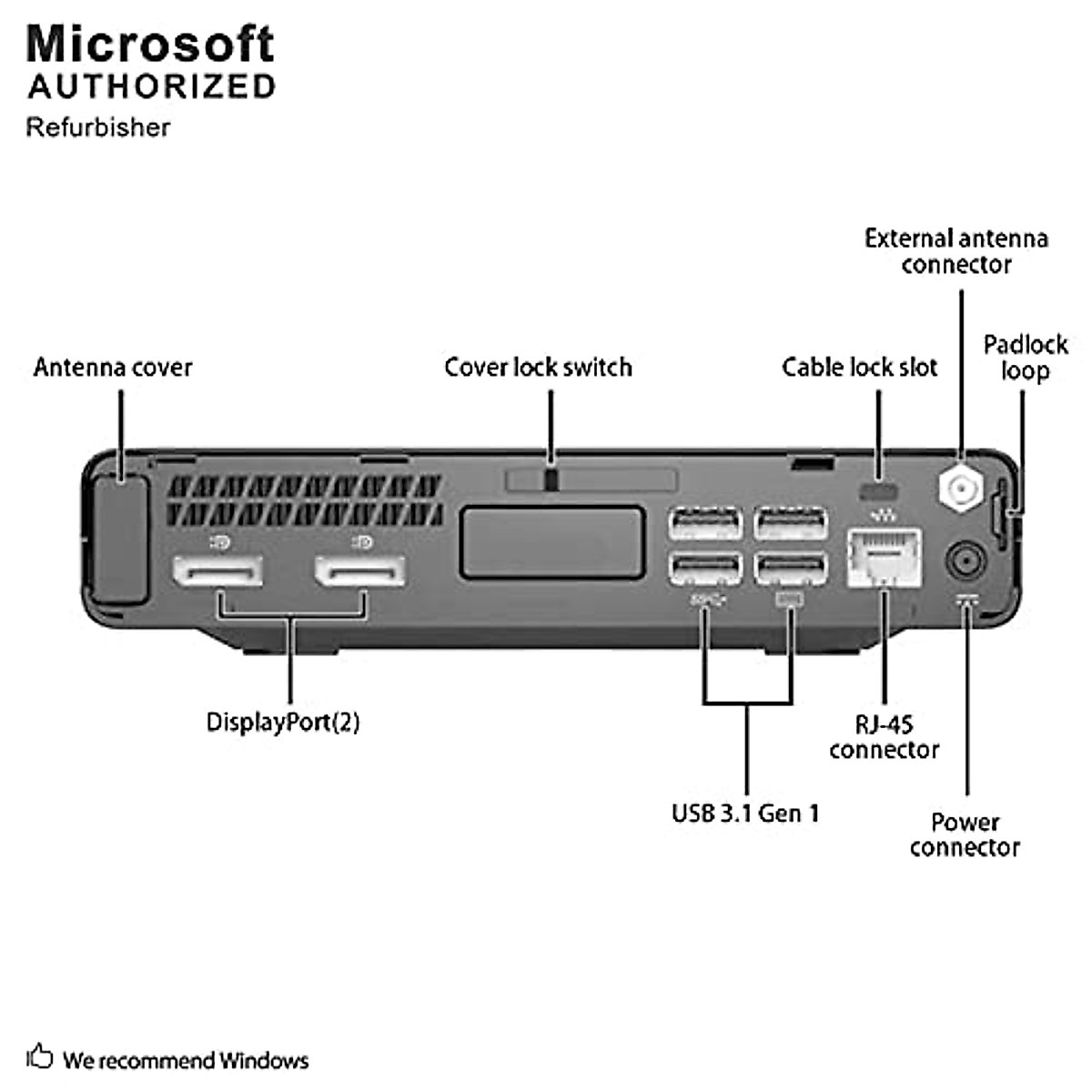 HP EliteDesk 800 G3 Mini Business Desktop PC Intel Quad-Core i5-6500T up to 3.1G,16G DDR4,256G SSD,VGA,DP Port,Windows 10 Professional 64 Bit-Multi-Language-English/Spanish (Renewed)