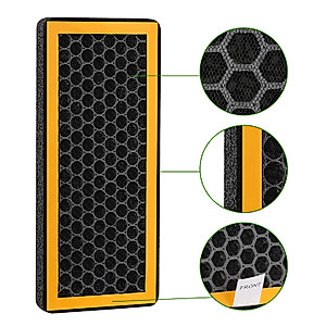 LINNIW Replacement Filter Pack Compatible with HoMedics PetPlus at-PETODR Filter and TotalClean at-OFL Filter for AT-PET01, AT-PET02, AR-45, 4 Pack