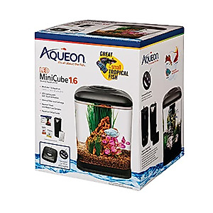 Aqueon Mini Cube Kit Black 1.6 Gallon 1.6 Gallons