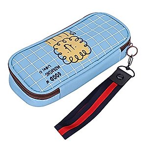 Oxford Pencil Case with Zipper Handle Medium Pencil Pouch Bag Pen Marker Pouch Cosmetic Bag Stationery Bag