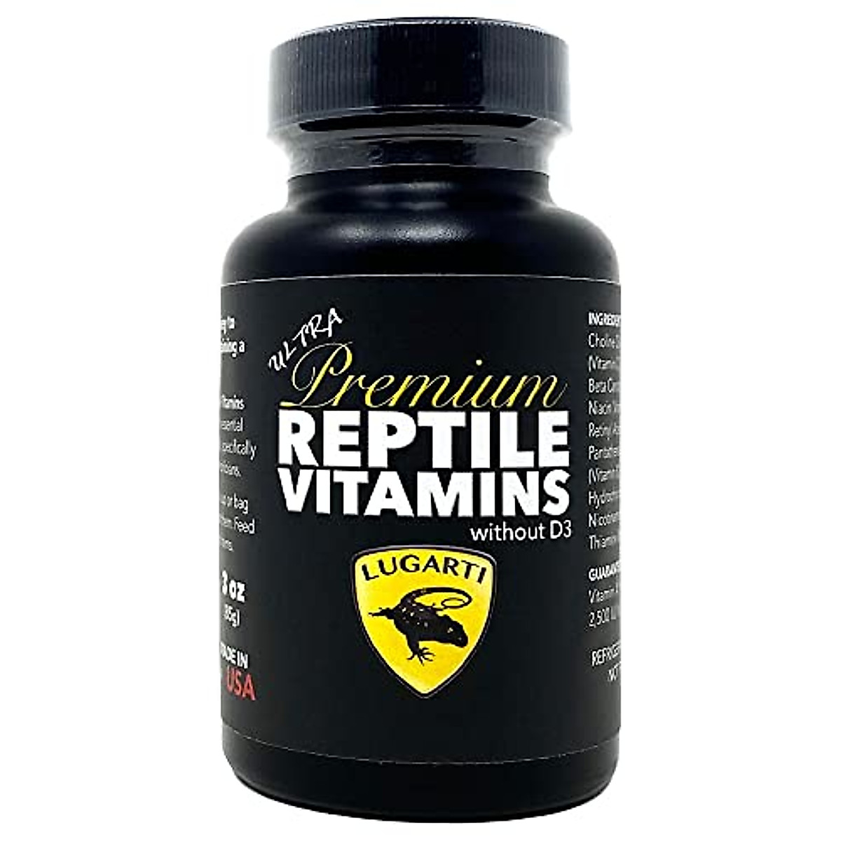 Lugarti Ultra Premium Reptile Vitamins - Without D3-3 oz