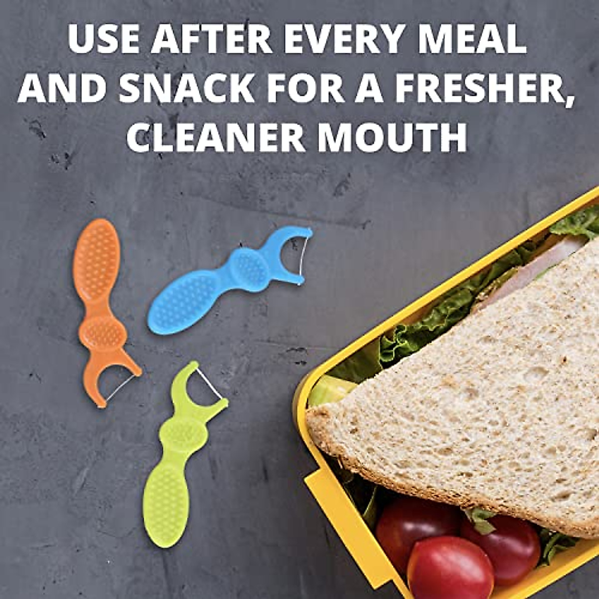 Plackers Kids Dual Gripz Flossers with Fluoride, Grip Me Handle, Fruit Smoothie Swirl Flavor, BPA Free, Colorful Floss Picks for Kids of All Ages, 75 Count (Pack of 4)