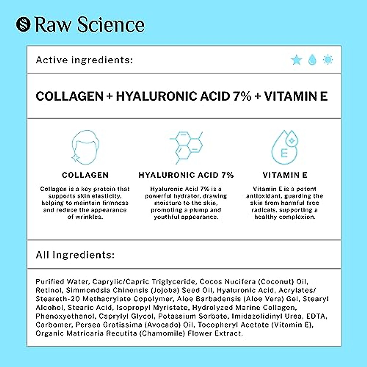 Men's Face Cream, Day & Night Moisturizer, Anti-Aging & Wrinkle Skin Care for Men with Collagen, Hyaluronic Acid, Vitamins E & A, Avocado Oil, Ensures Deep Moisturizing and Wrinkle Resistance, 2 oz