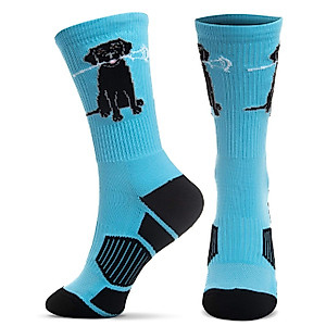 ChalkTalkSPORTS Lacrosse Athletic Mid-Calf Woven Socks | Lacrosse Dog Socks | Adult Size