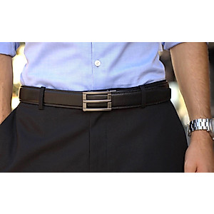 KORE Men’s Full-Grain Leather Track Belt | “Excel” Alloy Buckle