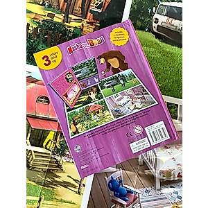 Disney Masha & the Bear My Busy Books - Storybook, 10 figurines, playmat