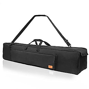TORIBIO Tripod Carrying Case, 60"x10.2"x10.2"/155x26x26cm Water Resistant Lightweight Multifunctional Tripod Case Bag Padded Heavy-Duty Suit for Lights, Speakers, Cameras, Booms, Microphone Stands