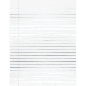 Pacon® Composition Paper, Unpunched, 3/8" Rule, 8 1/2" x 11", White, Pack Of 500 Sheets
