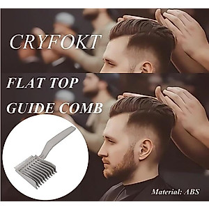 2PCS Fade Combs Barber Combs Professional Hair Cutting Comb Heat Resistant Comb Curved Positioning Flat Top Comb Barber Supplies, Design Barber Fade Combs, for Travel, Home, Hair Salon