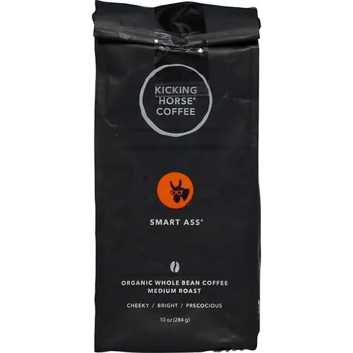 Kicking Horse Coffee, Smart Ass, Medium Roast, Whole Bean, 10 oz