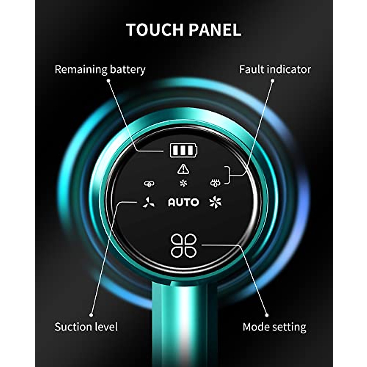 Ultenic U11 Pro Cordless Vacuum Cleaner, 25Kpa Powerful Stick Vacuum with LED Display, Rechargeable Battery, Up to 50min Runtime, Converts to Handheld Vacuum for Hard Floor, Carpet and Pet Hair