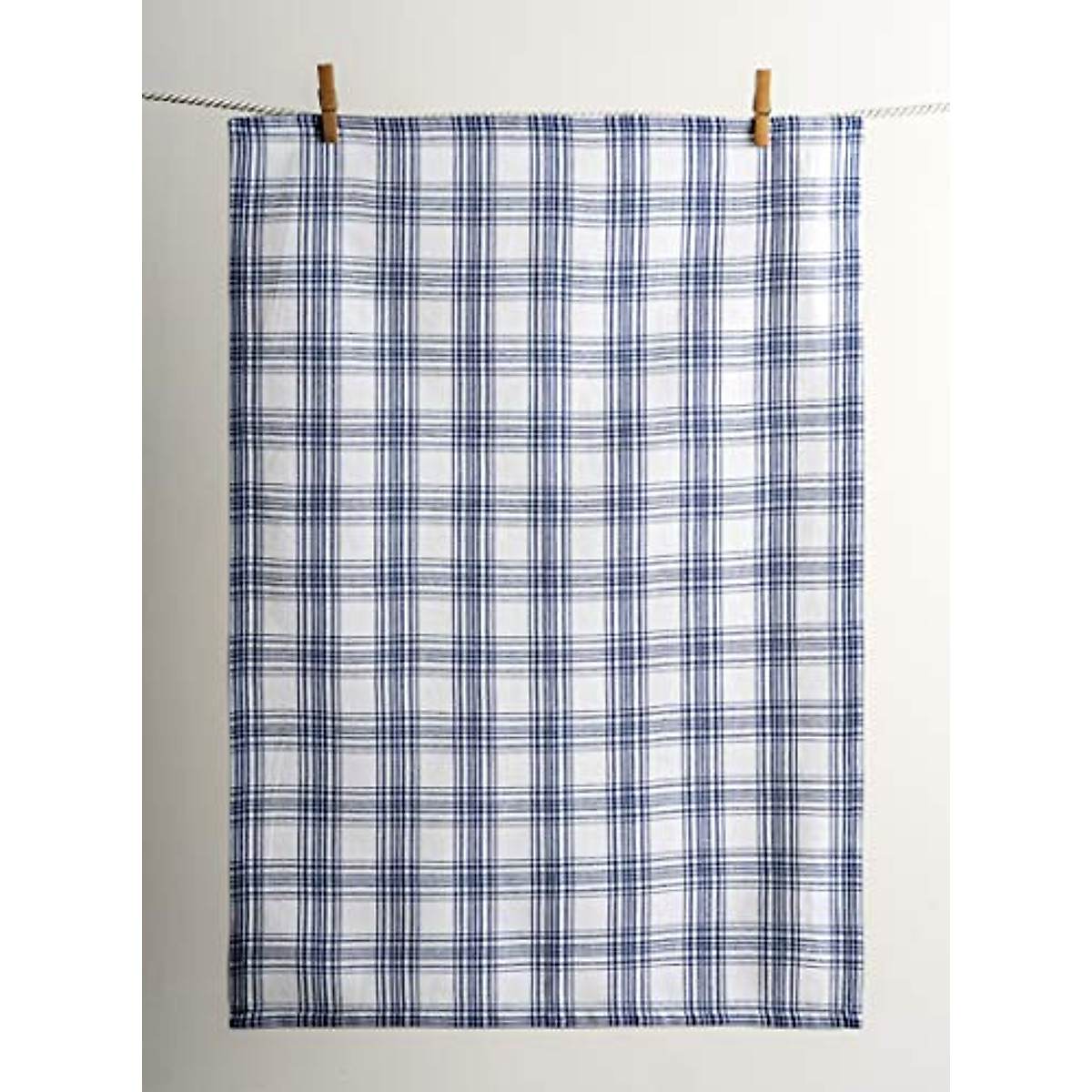 Calicot Dish Cloth 100% Cotton 20 Inch x 27.5 Inch Quick Qrying Kitchen Towel Easter for Hotel Quality, Dining, Kitchen, Parties & Tea (Blue Checks)