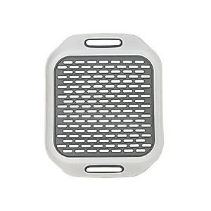 Kitchen Details Self Draining Hammock-Lift Sink Mat | Dimensions: 14 12. 2" x 2. 4" | Large Design | Kitchen | Laundry | Durable | Protects | Accessories, White