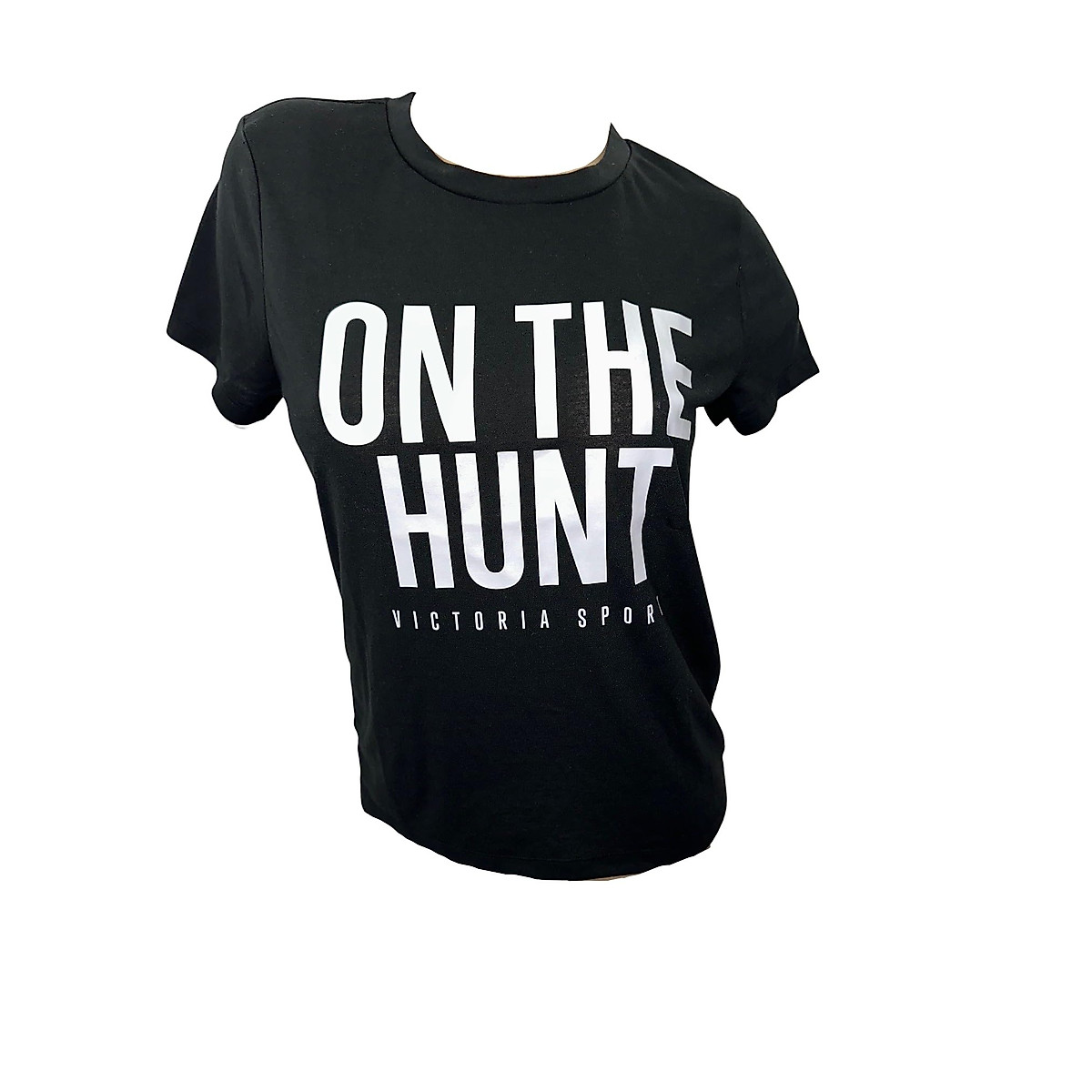 Victoria's Secret Sport Tee Color Black Short Sleeve Crew Neck New (Large)