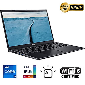 Acer Aspire 5 Notebook Laptop, 15.6 inch FHD Display, Intel Core i7-1165G7, 20GB RAM, 1TB PCIe SSD, Webcam, Backlit Keyboard, Fingerprint Reader, HDMI, Wi-Fi 6, Windows 11 Home, Black