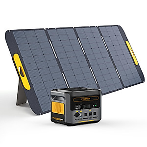 VTOMAN FlashSpeed 1500 Portable Power Station with 400W Solar Panel Included, 1548Wh LiFePO4 Soloar Generator,1500W AC Outlets, Regulated 12V DC and 100W Type-C Ports for Home Backup & Outdoor Camping