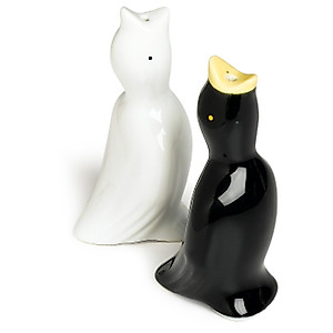 R&M International Black and White Pie Bird Vents, Set of 2