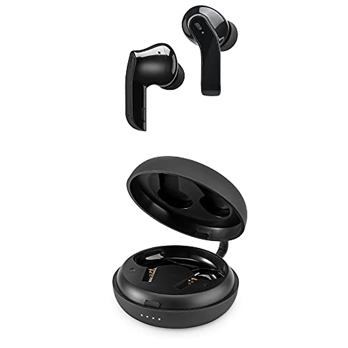 iLive Truly Wire-Free Earbuds with Active Noise Canceling, Charging Case, Includes 3 Set of Ear Tips, Black (IAEBT600B)