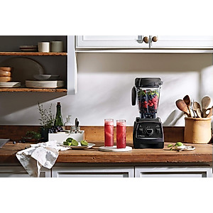 Vitamix Professional Series 750 Blender, Professional-Grade, 64 oz. Low-Profile Container, Black, Self-Cleaning - 1957 (Renewed)