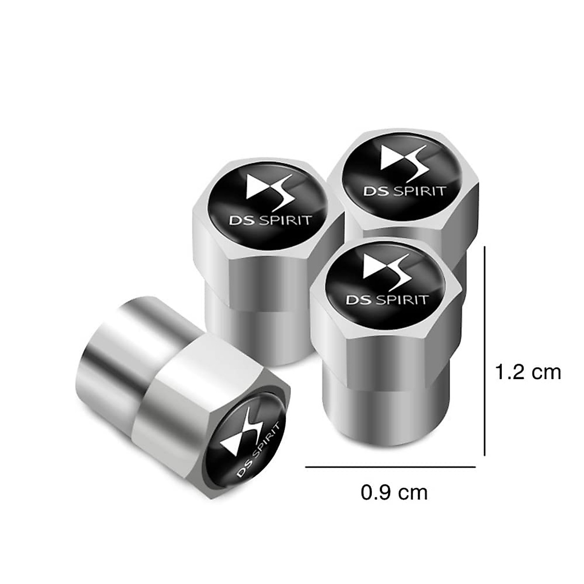 4 PCS Car Tyre Valve Caps for DS DS3 DS4 DS4S DS5 5LS DS6 DS7 DS9 Stem Dust Covers Airtight Seal Tire Valve Stem Caps Tyre Valve Cover Accessories,A