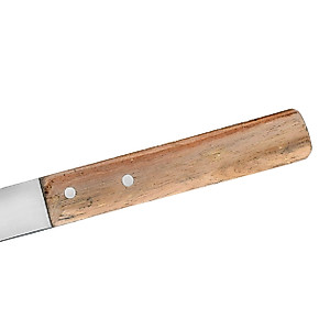 EISCO Palette Knife Spatula, 8" - Wooden Handle Flexible Blade with Parallel Sides- Eisco Labs