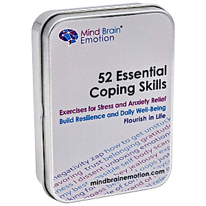 52 Essential Coping Skills Cards - Self Care Exercises for Stress and Social Anxiety Relief - Resilience, Emotional Agility, Confidence Therapy Games for Teens, Adults by Harvard Educator