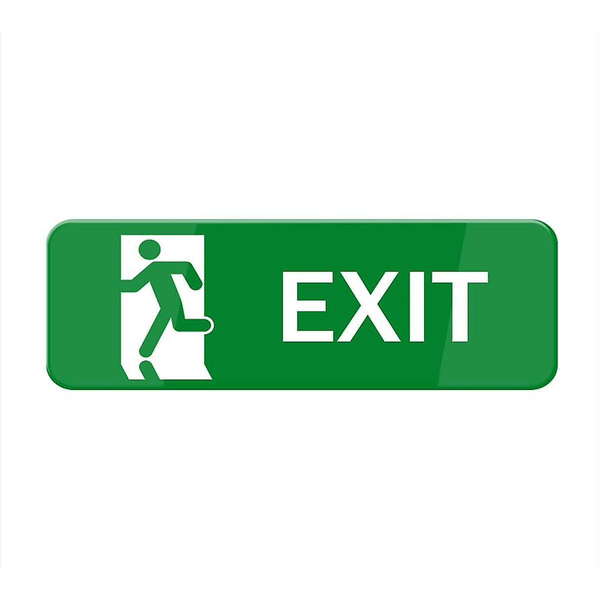 FZQDMT Exit Sign For House (With Strong Adhesive Tape), 3" X 10" Premium Durable For Home & Office,Acrylic Signs For Front Door/Wall/Window, Clear And Easy To Read