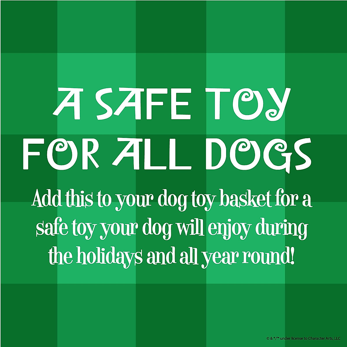 Rudolph The Red Nosed Reindeer Bumble Bobo Body Plush Dog Toy | Large Plush Dog Toy Squeaky Dog Toy from Christmas Dog Toy, Dog Chew Toy | Large 12 inch Long Dog Toy