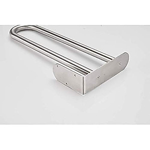 AFLHYJK Metal Wall Mount Towel Rack Holder and Organizer with Storage Shelf for Bathroom Organizing of Washcloths, Hand/Face or Bath Towels