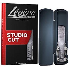 Légère Reeds - Alto Saxophone Reed, Studio Cut, Strength 1.50 (ASS1.50) - Premium Synthetic Woodwind Reed