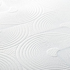 ZINUS 5 Inch Memory Foam Floor Mattress Portable Tri-Fold Design with Cooling Gel, Single, White