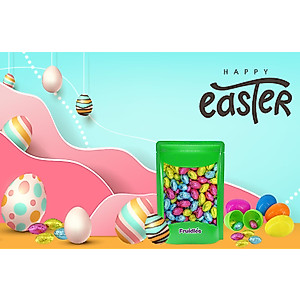 Easter Chocolate Eggs, Multicolored Foil Wrapped Milk Chocolate, Kosher Half-Pound Approx. 45 Eggs
