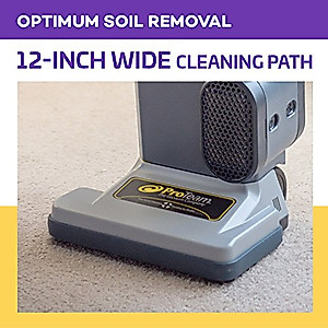 ProForce 1200XP Commercial Vacuum Cleaner Heavy Duty 12 Inch Dual Motor Bagged ProLevel Filtration & HEPA Media - For Industrial Hospitality Residences Hotels Office Buildings Retail Spaces CRI Silver