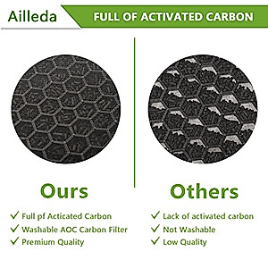 116130 Filter H Replacement for Winix 5500-2 Air Purifier and Models AM80, 2 Premium H13 True HEPA and 2 Activated Carbon Filters