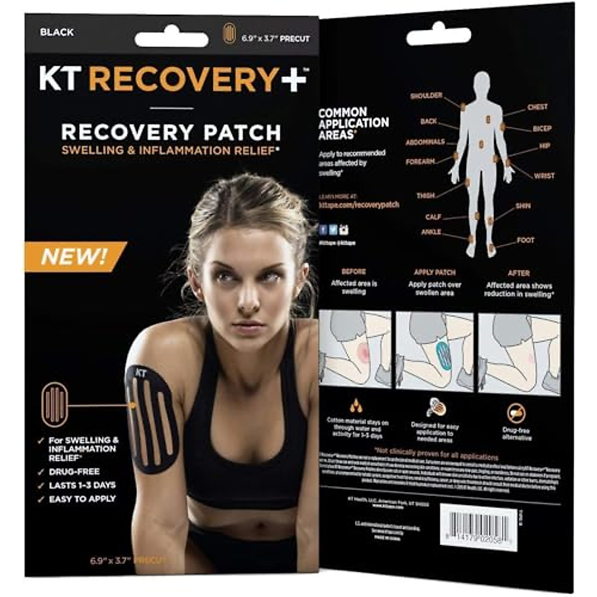 KT Tape Recovery+ Patch, Swelling and Inflamation Relieft