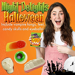 Fusion Select Halloween Eyeball Gummy Candy Spooky Gummies Candy Food Snacks - Creepy Party Bag Favors For Trick Or Treat - Scary Novelty Chewy Bites