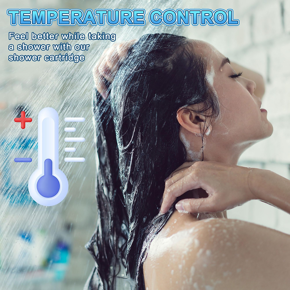 Dreyoo Replacement for 974-291 Pressure Balancing Cartridge, Tub and Shower Cartridge Compatible with Price Pfister 0X8/JX8/VB8/JV8 Deep Casting Valve, Anti Leak Shower Cartridge Replacement