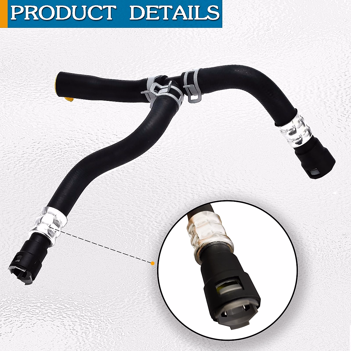 HVAC Heater Hose Assembly Compatible for Buick Enclave GMC Acadia and Chevrolet Traverse 2007-2017 Compatible Engine Heater Hose Replacement Part Number 20765678 25862087 25862088 626-562