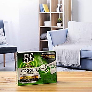 Hot Shot Pest Control Fogger, Kills Roaches, Ants, Spiders & Other Insects On Contact, Controls Heavy Infestations Indoorsy, 6-pack - 18-count
