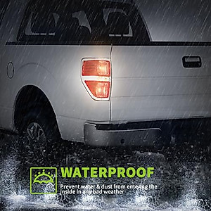 AUTOSAVER88 Taillights Compatible with 2009-2014 Ford F150, F-150 Styleside Pickup Truck Tail Light Assembly Replacement Tail Lamp Passenger and Driver Side