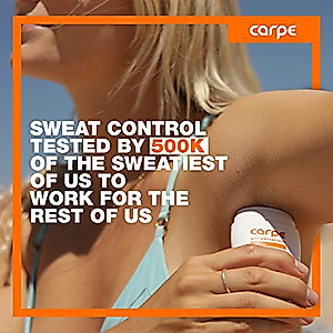 Carpe Underarm Antiperspirant and Deodorant, Clinical strength with all-natural eucalyptus scent, Combat excessive sweating without irritation, Stay fresh and dry all day long, Great for hyperhidrosis