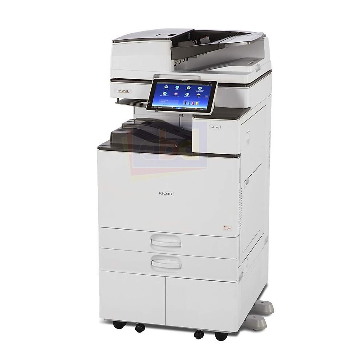 Ricoh Aficio MP C3004 Color Laser Multifunction Copier - A3/A4, 30ppm, Copy, Fax, Print, Scan, Auto Duplex, Network Connectivity, 2 Trays, Stand, Comes with Pre-installed PostScript 3 Supplement (Renewed)