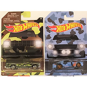 Hot Wheels Exclusive Camouflage Complete Set of 6 Diecast Vehicles
