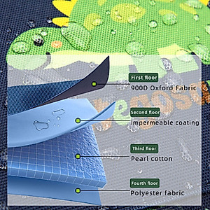 willikiva Cute Zoo Little 2d Backpack Kid Backpacks for Girls and Boys Toddler Backpack Waterproof Preschool Safety Harness Leash(Green Dinosaur)